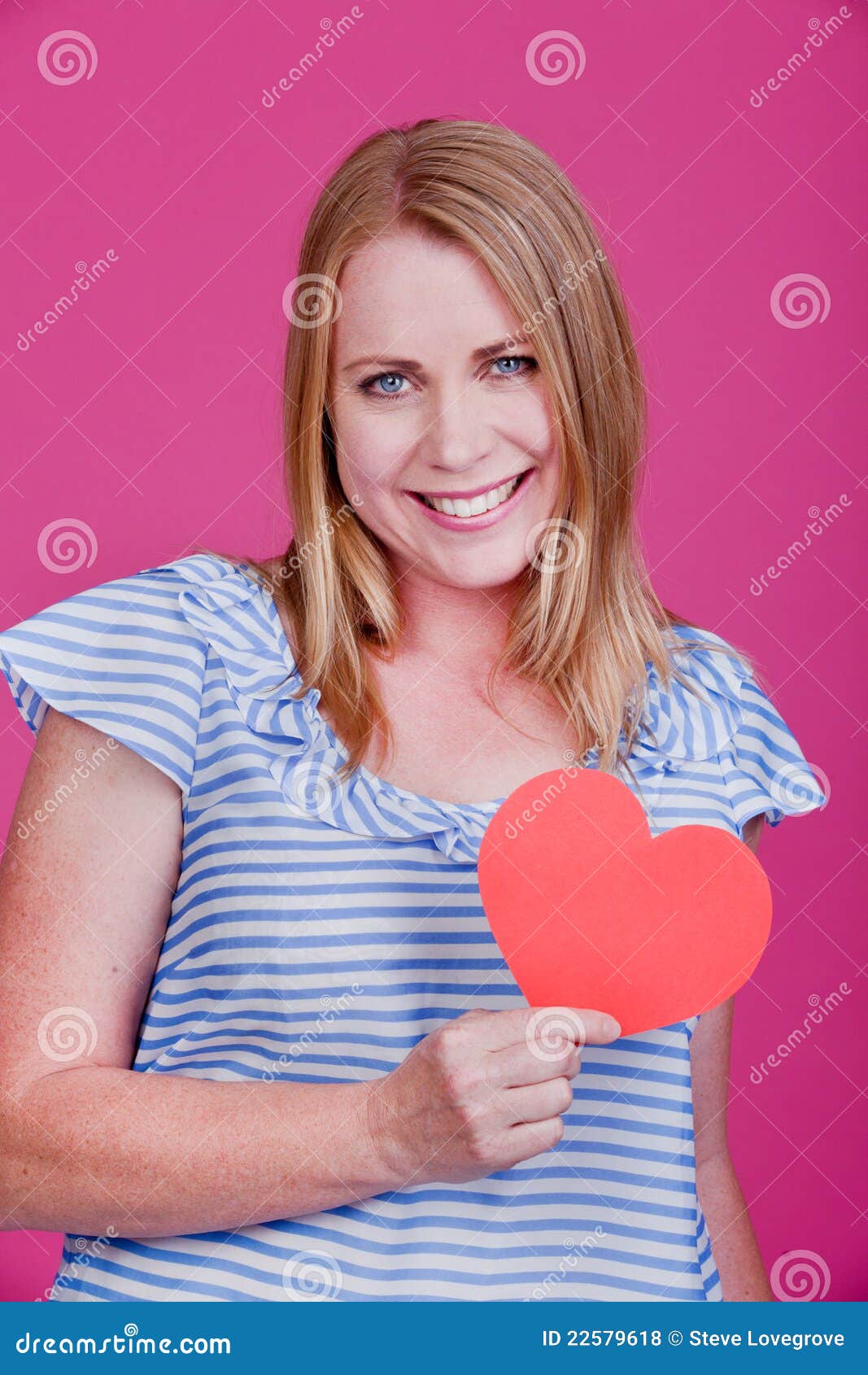 Girl with Heart stock photo. Image of gift, female, bunch - 22579618