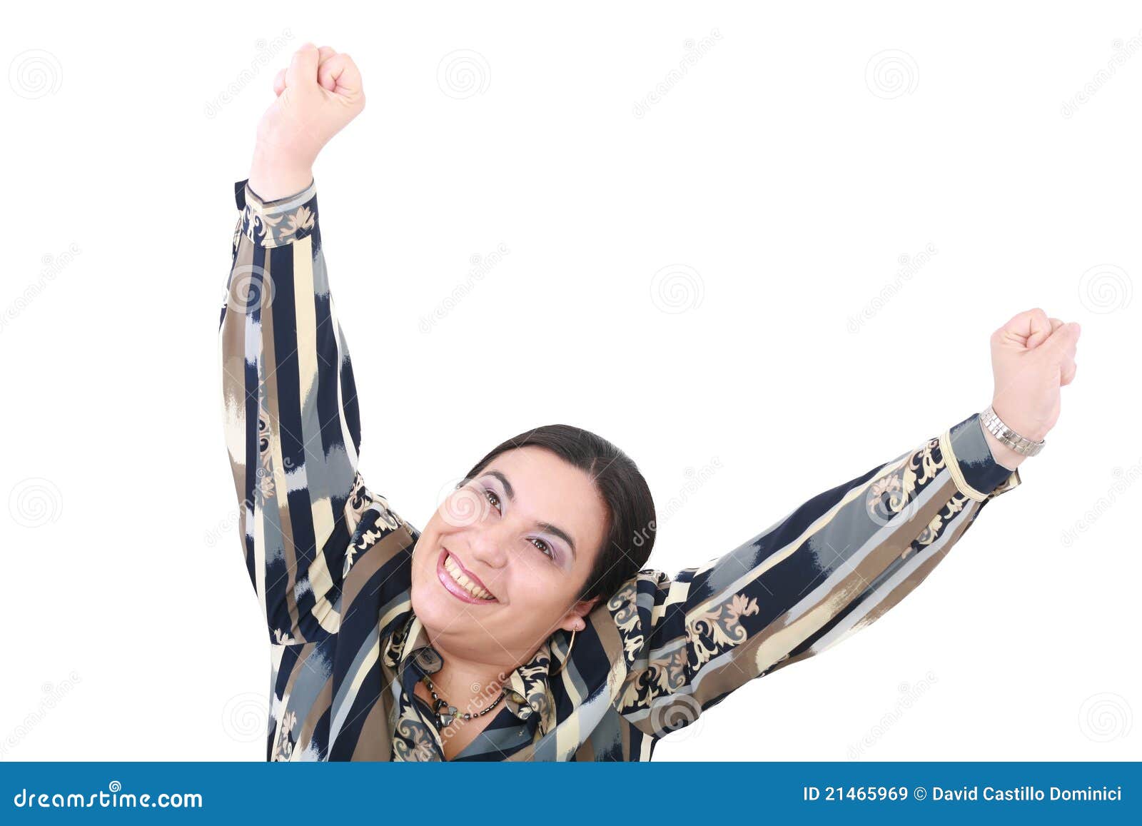 Girl with her hands up stock image. Image of emotional - 21465969