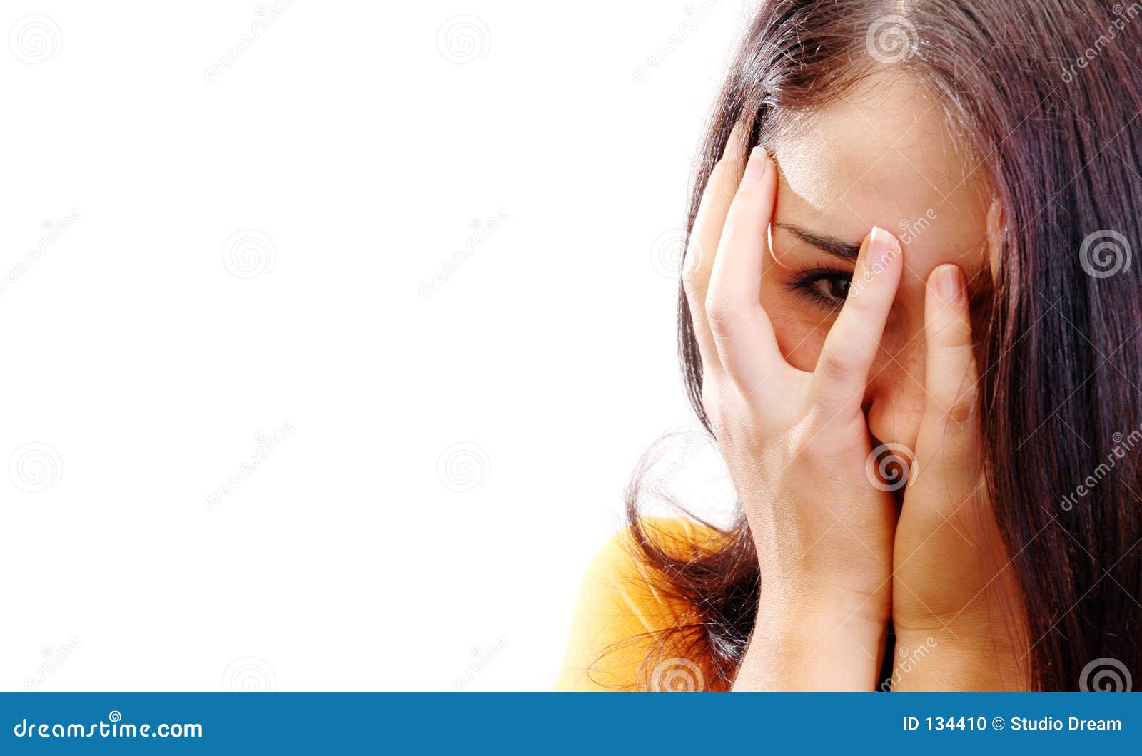 Girl hiding stock photo. Image of brown, legs, wings, blouse - 134410