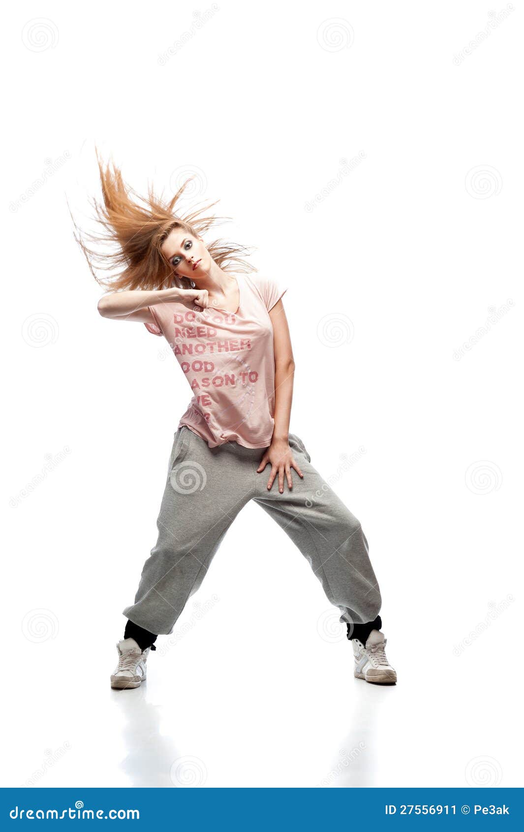 Girl hip-hop dancer stock image. Image of caucasian, dance - 27556911