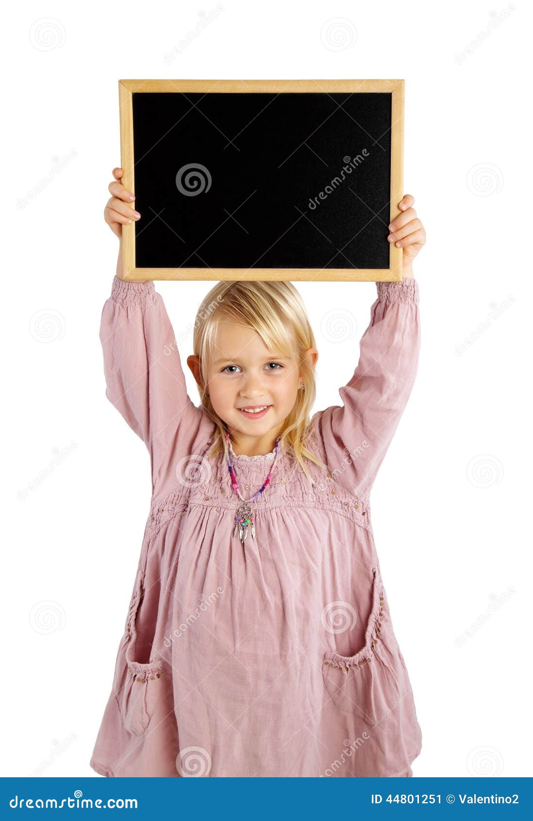 Girl holding board stock image. Image of female, white - 44801251