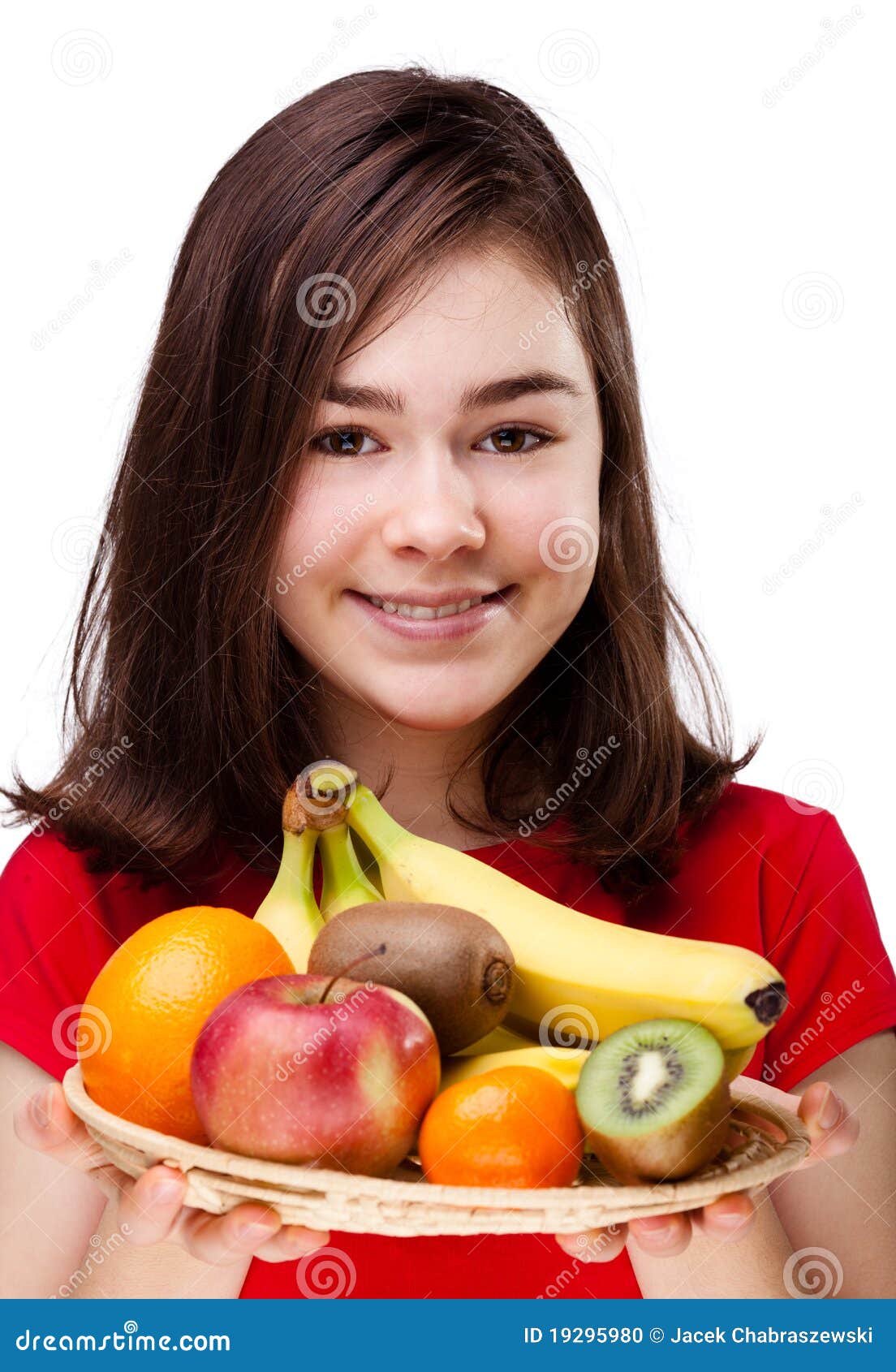 Girl holding fruits stock photo. Image of apples, energy - 19295980