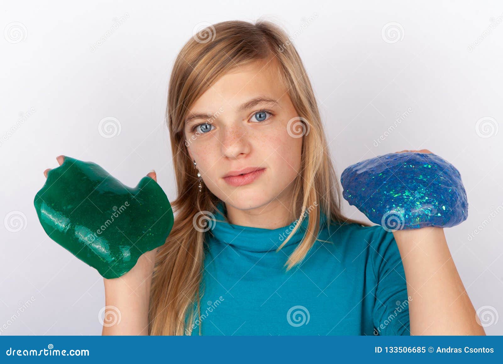 Blue Slime Texture Surface Background. Light Blue Slime Color ...