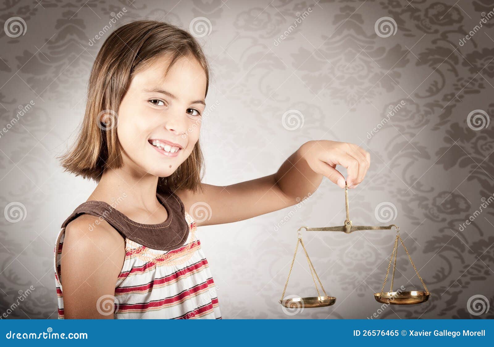 Girl holding justice scale stock image. Image of counsel - 26576465