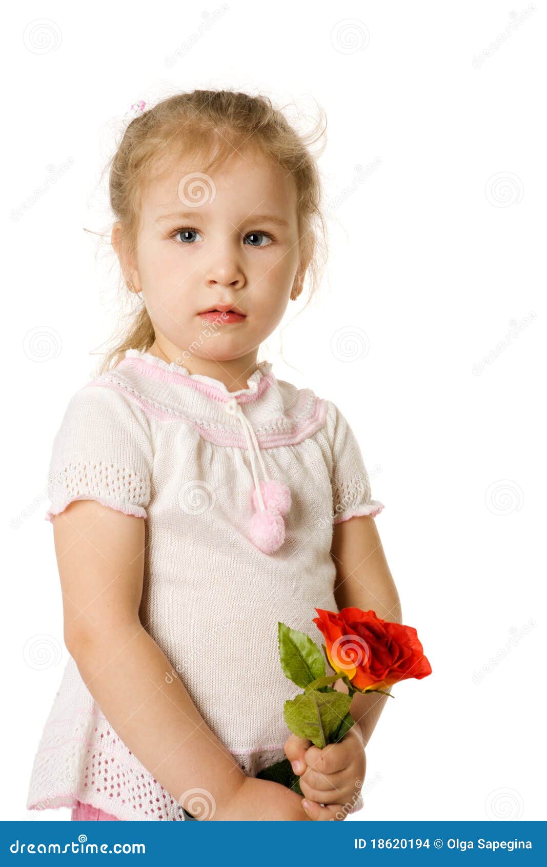 Girl holding rose stock photo. Image of girl, beautiful - 18620194