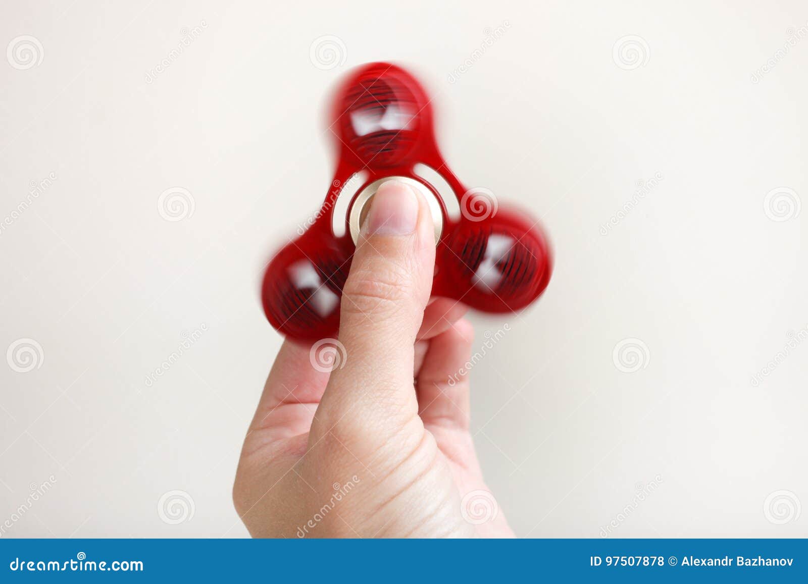 Girl holds a spinner stock photo. Image of spinning, spinner - 97507878