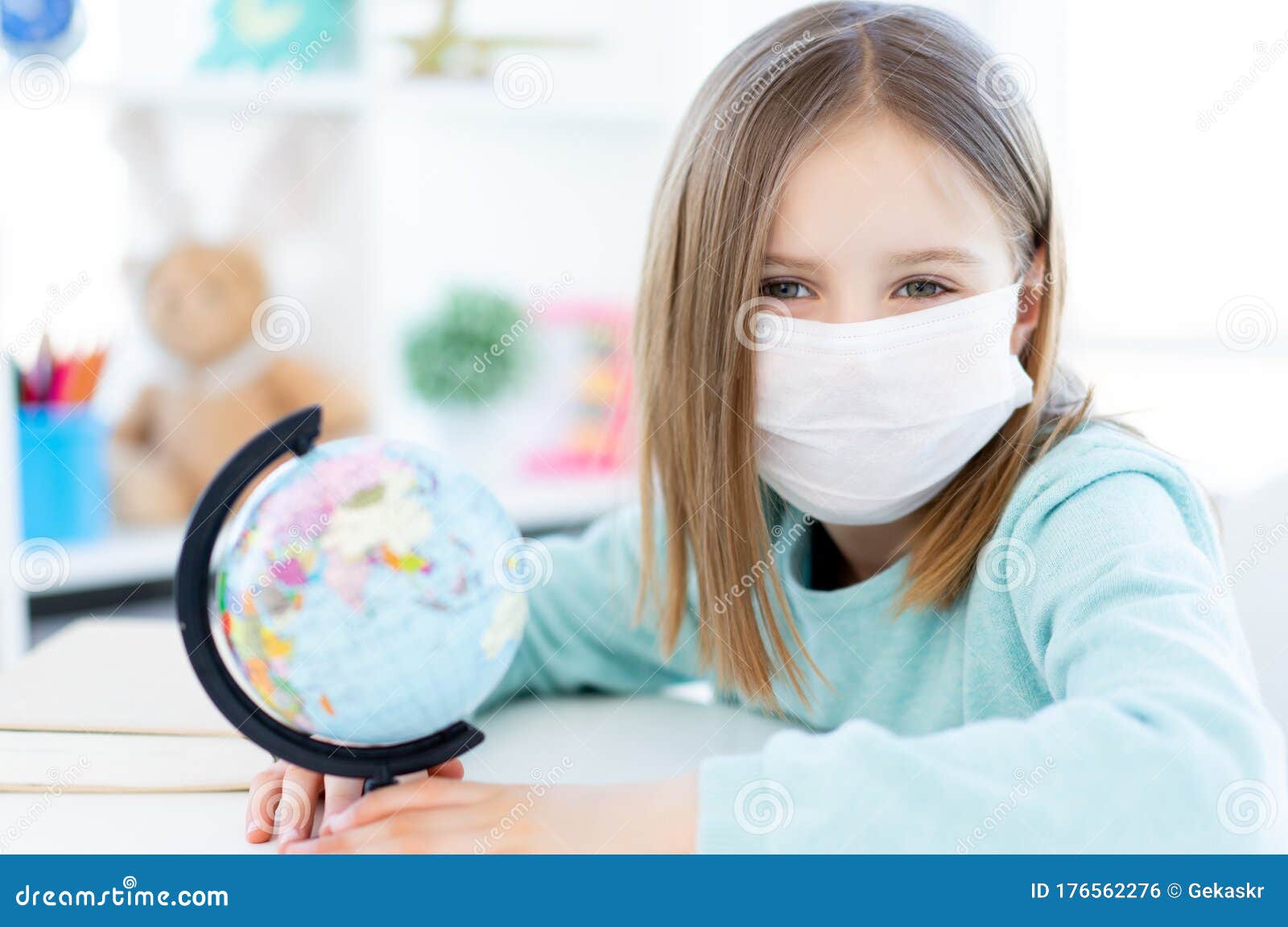 Girl at Home during Quarantine Stock Photo - Image of isolation ...
