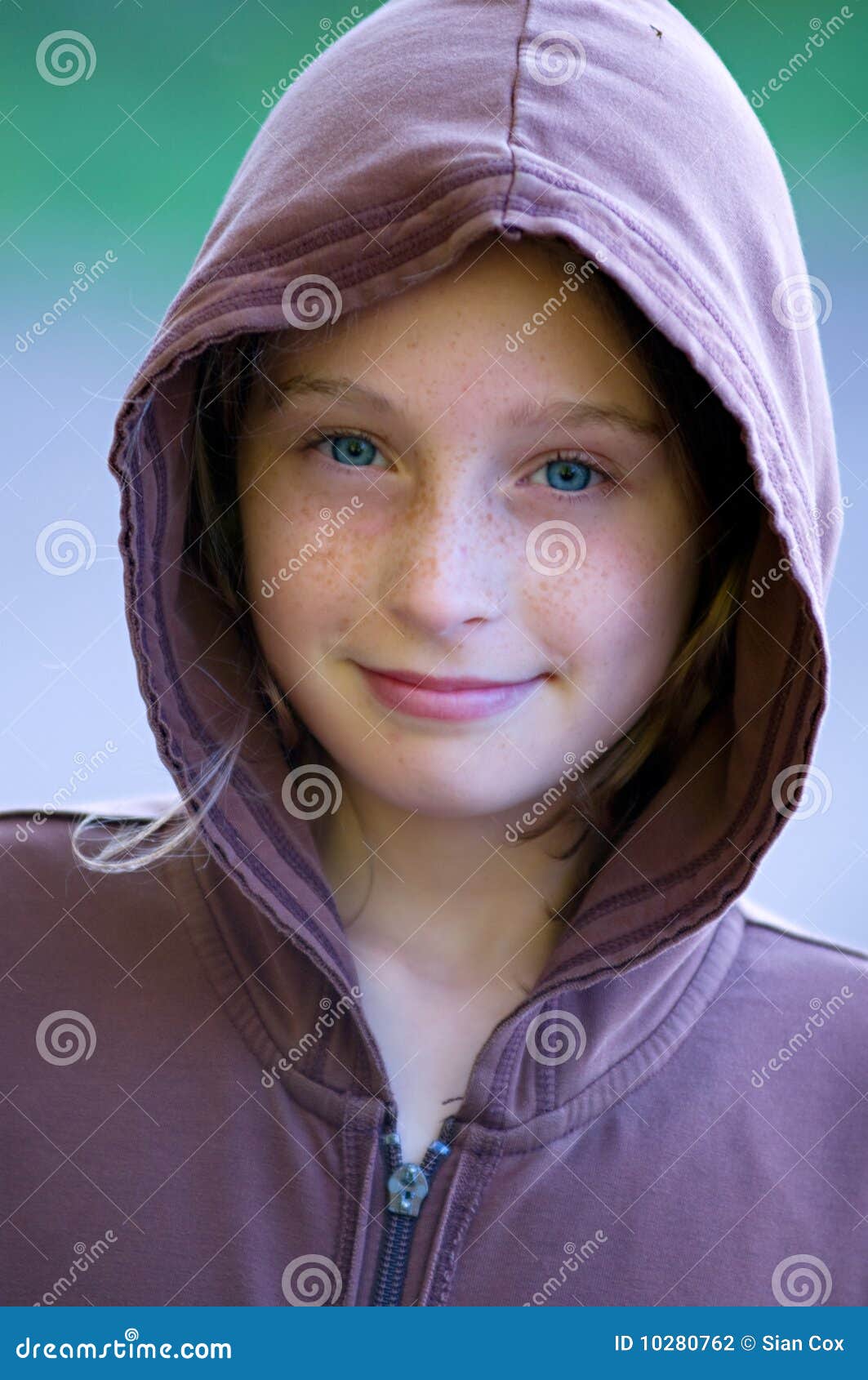 Girl in a hooded shirt stock photo. Image of beautiful - 10280762