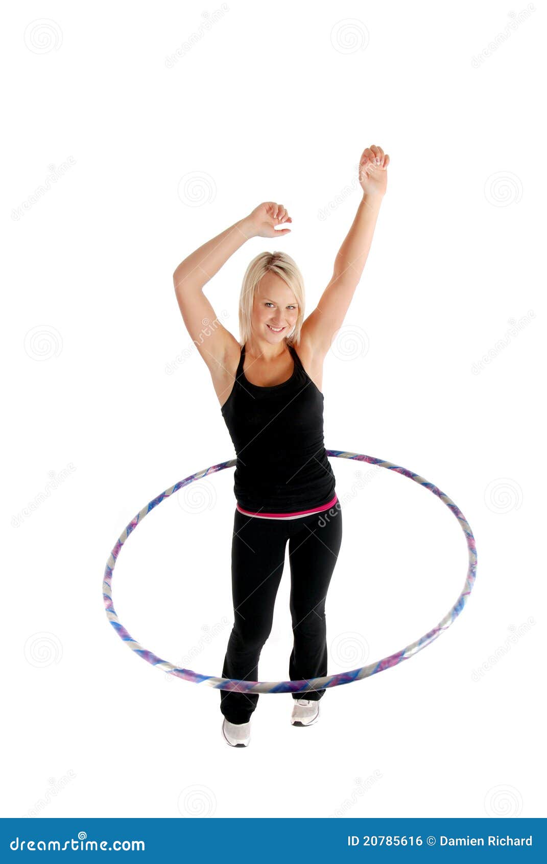 Girl Hooping stock photo. Image of looking, hair, exercising - 20785616