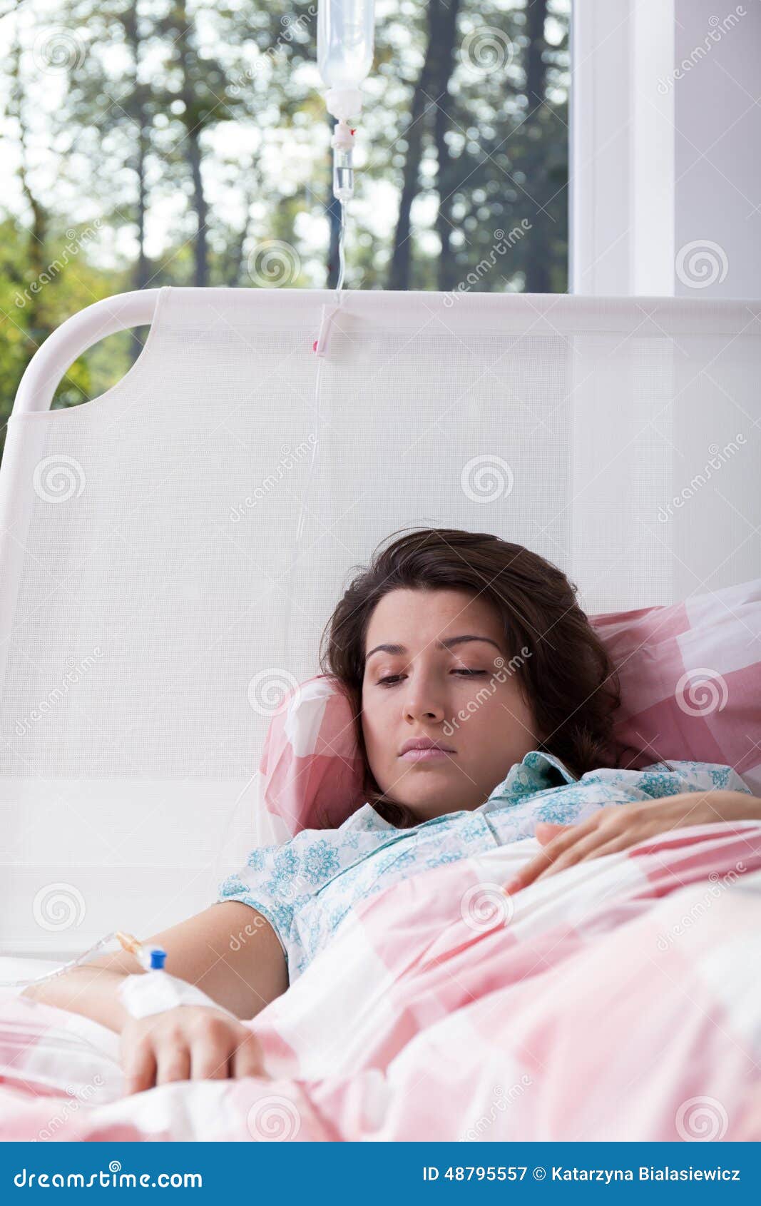 Girl in Hospital during Treatment Stock Image - Image of attractive ...