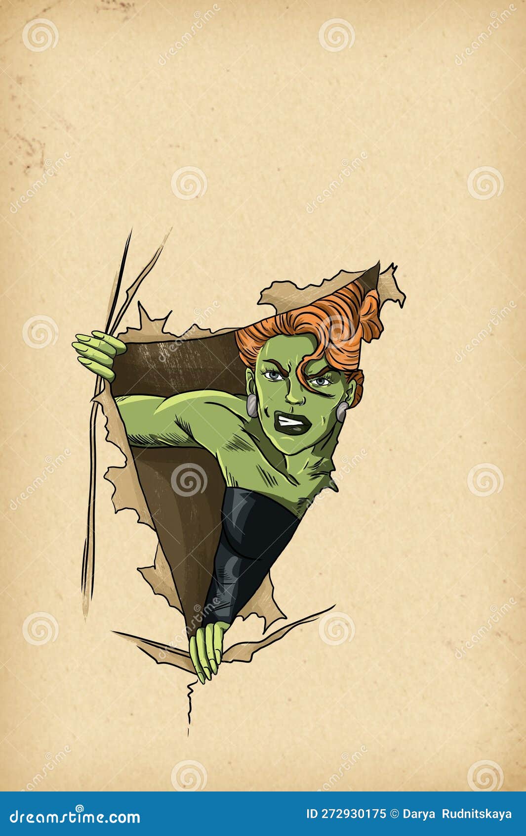 Girl hulk stock illustration. Illustration of animal - 272930175