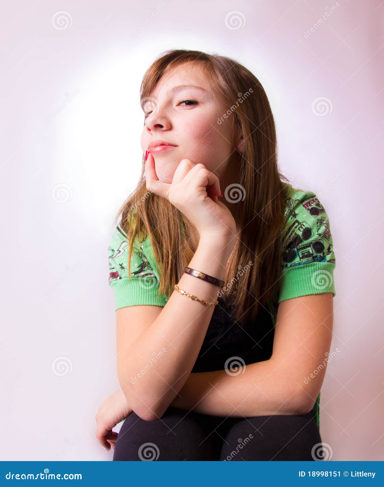 Girl with idea stock image. Image of person, student - 18998151