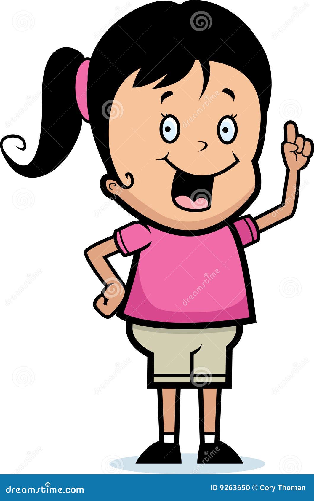 Girl Idea stock vector. Illustration of happy, smiling - 9263650 Girl Idea stock vector. Illustration of happy, smiling - 9263650
