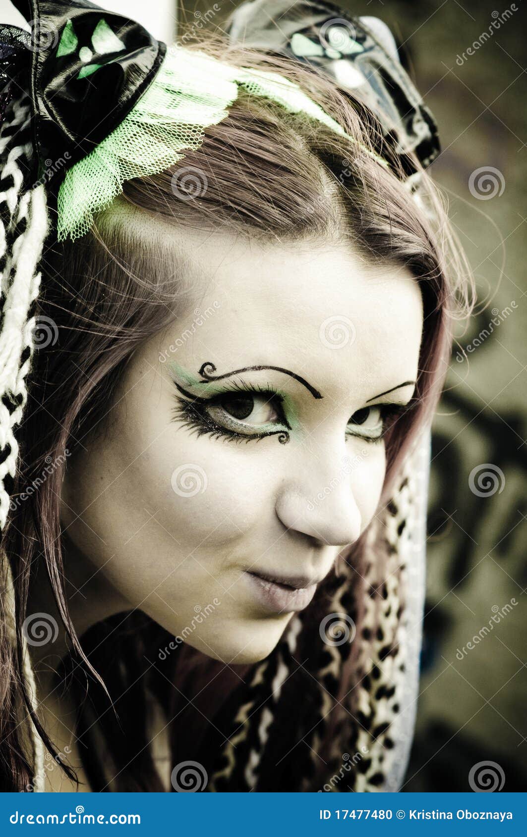 Girl in the Informal Style Poses Stock Photo - Image of individuality ...