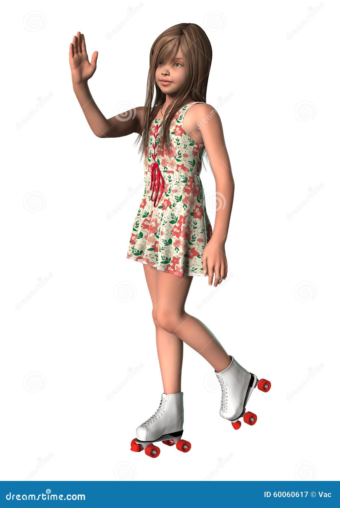 Girl on Inline Skates stock image. Image of leisure, people - 60060617