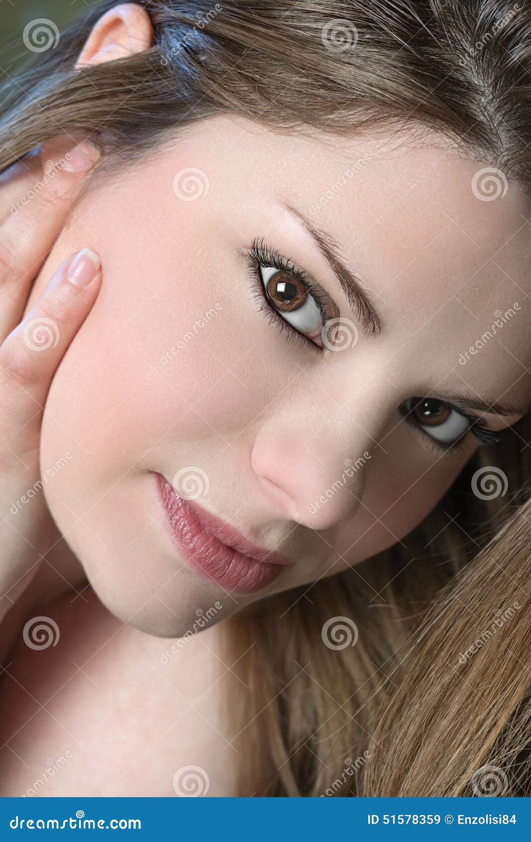 Girl with intense look stock image. Image of makeup, girl - 51578359