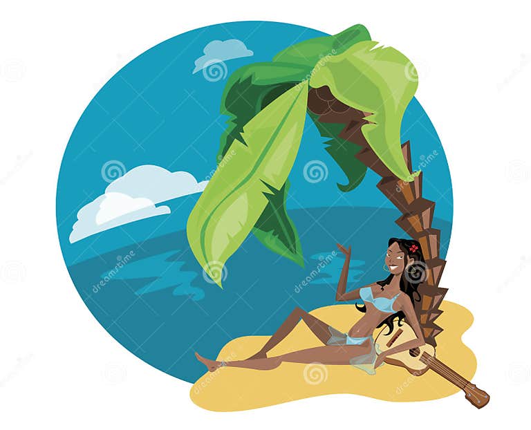 Girl from the Island Vector Stock Vector - Illustration of jamaica ...