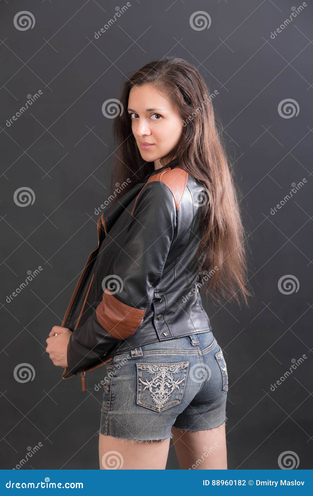 Girl in a jacket stock photo. Image of beauty, caucasian - 88960182