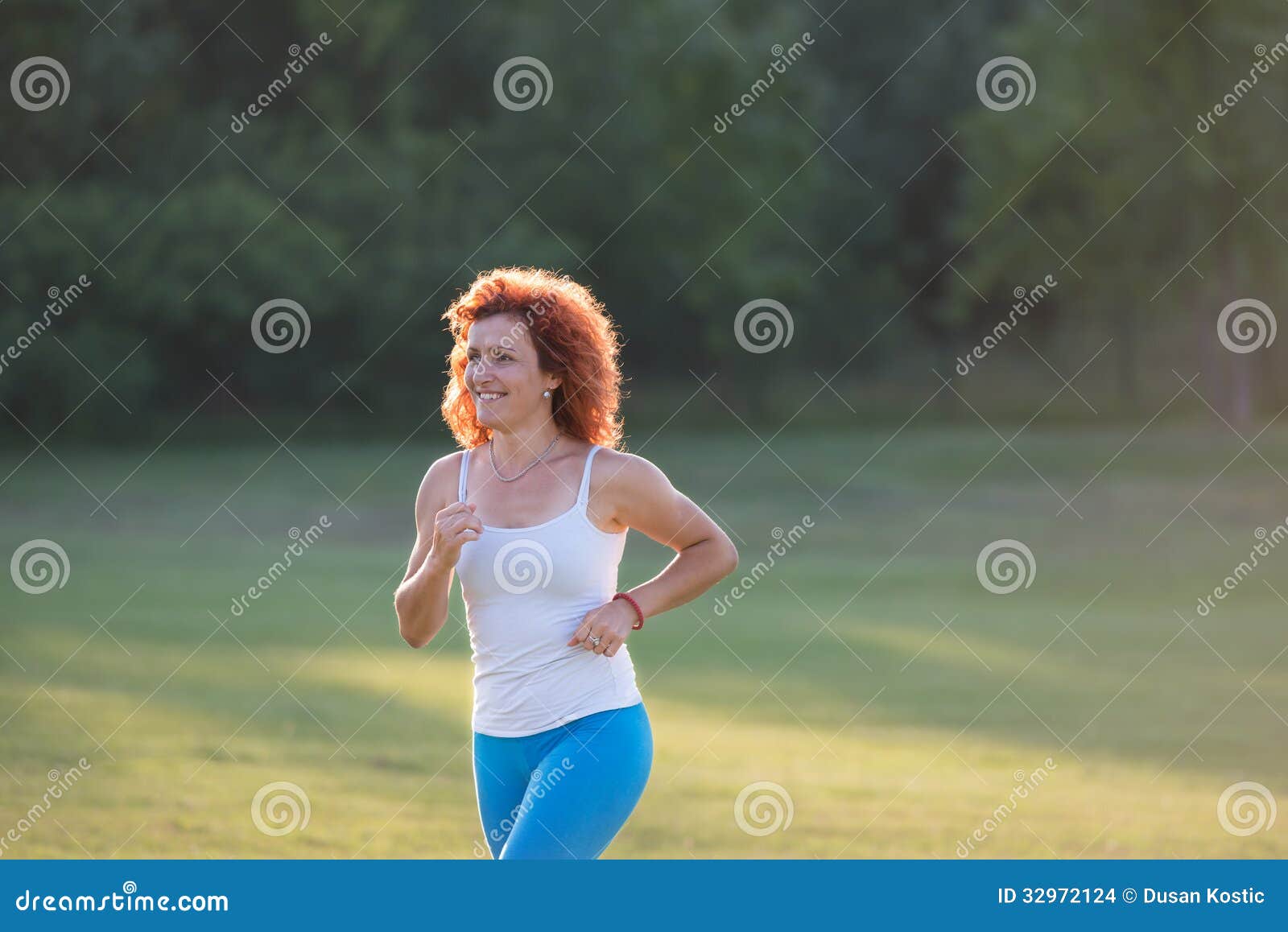 Girl jogging in nature stock photo. Image of activity - 32972124