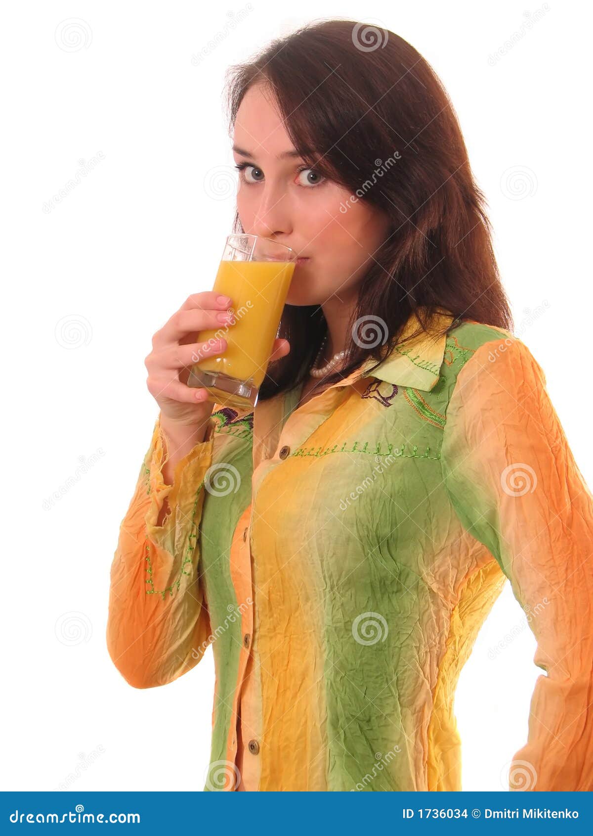 Girl with juice stock photo. Image of bright, adult, beauty - 1736034