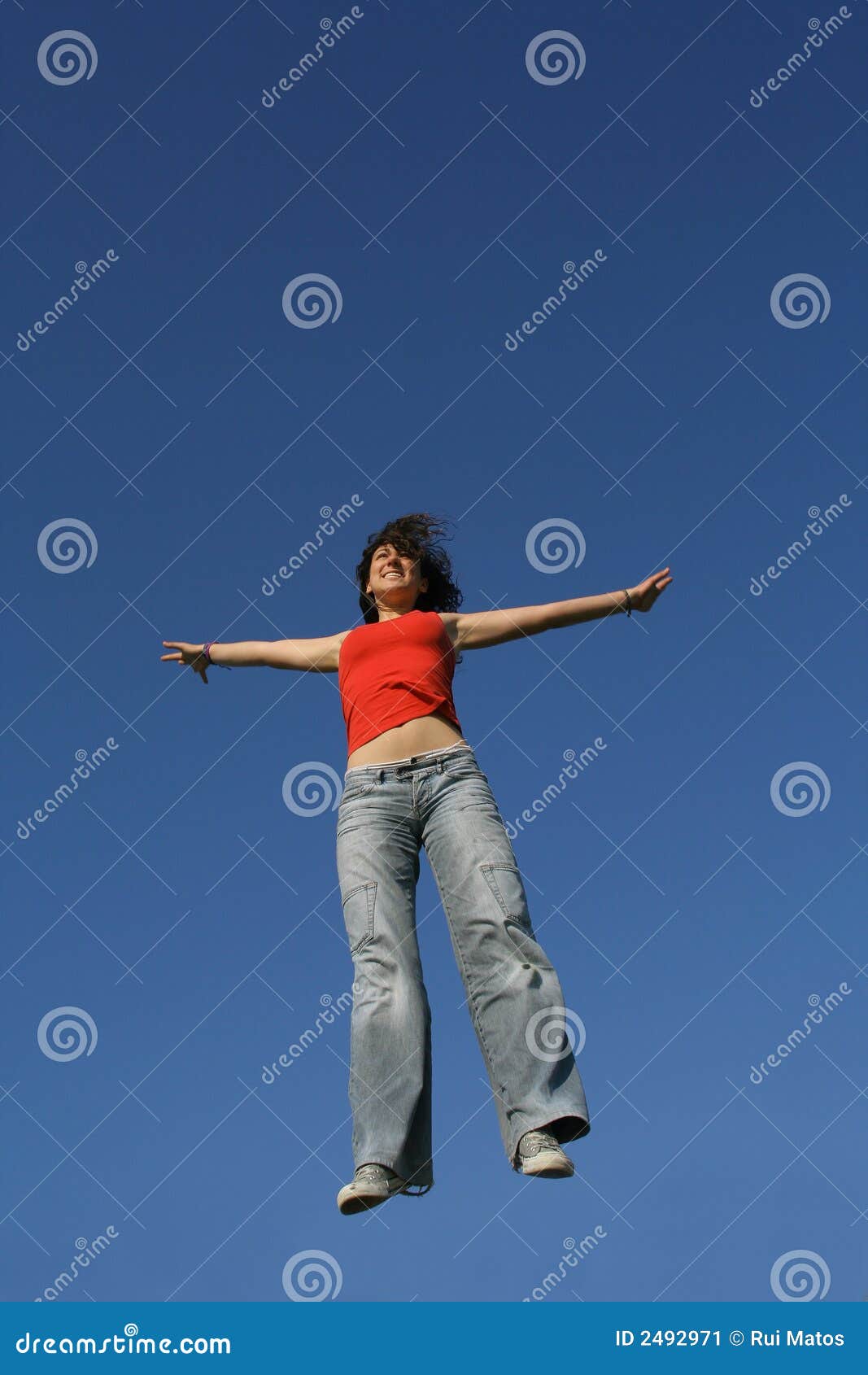 Girl jumping stock image. Image of concept, bright, daylight - 2492971