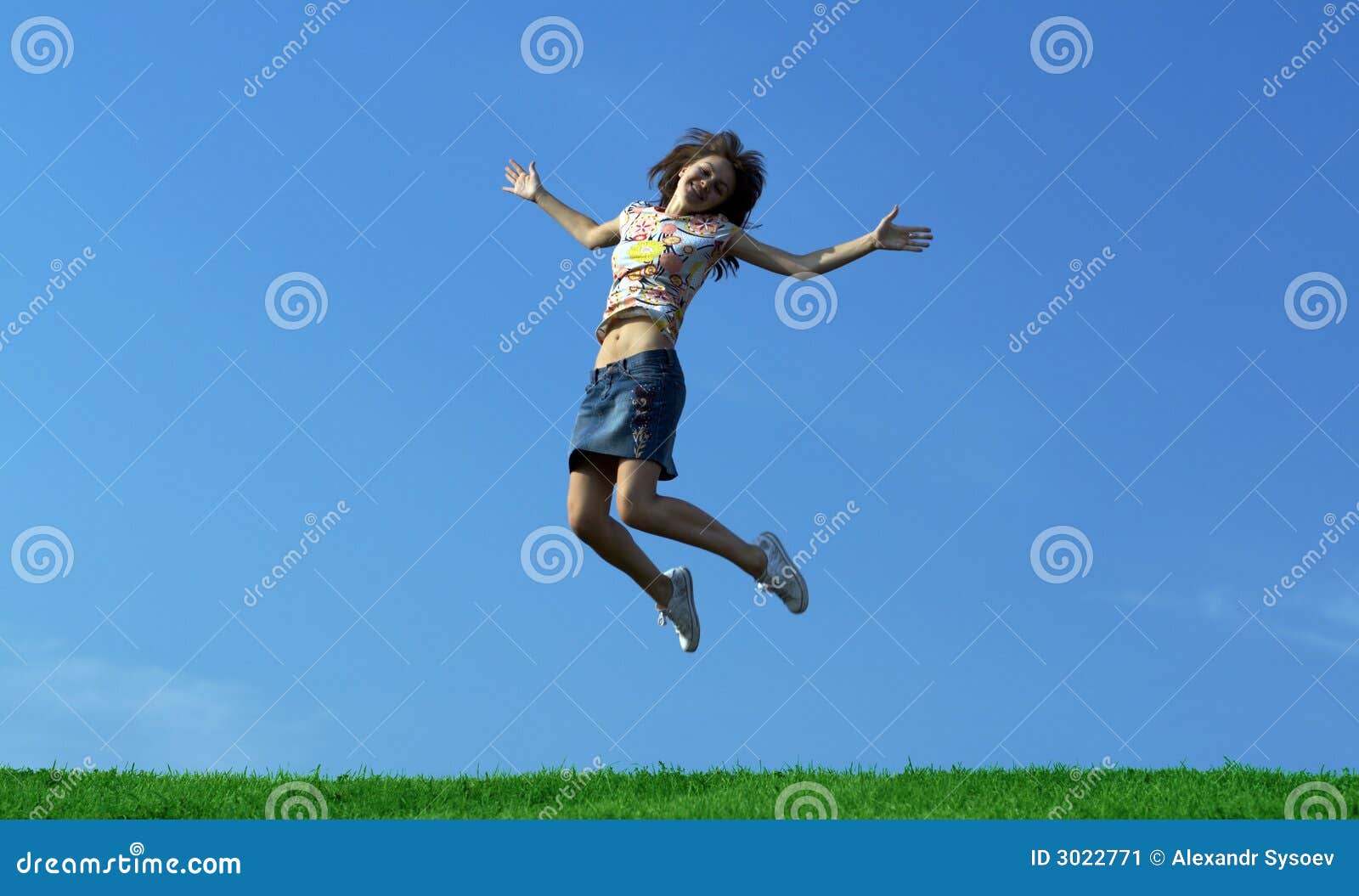 Girl jumping stock image. Image of activity, park, healthy - 3022771