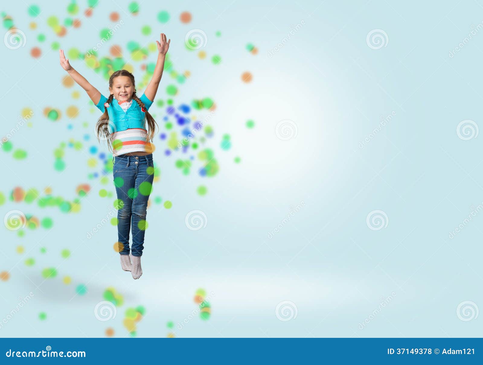 Girl jumping stock photo. Image of body, healthy, health - 37149378