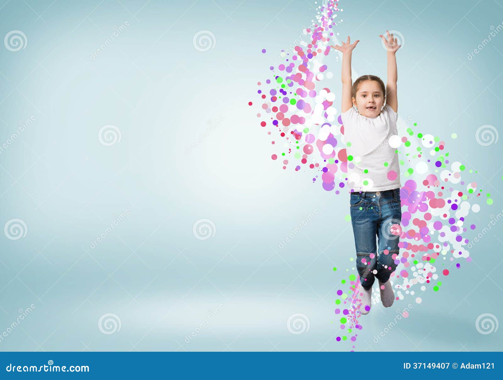 Girl jumping stock image. Image of human, female, body - 37149407
