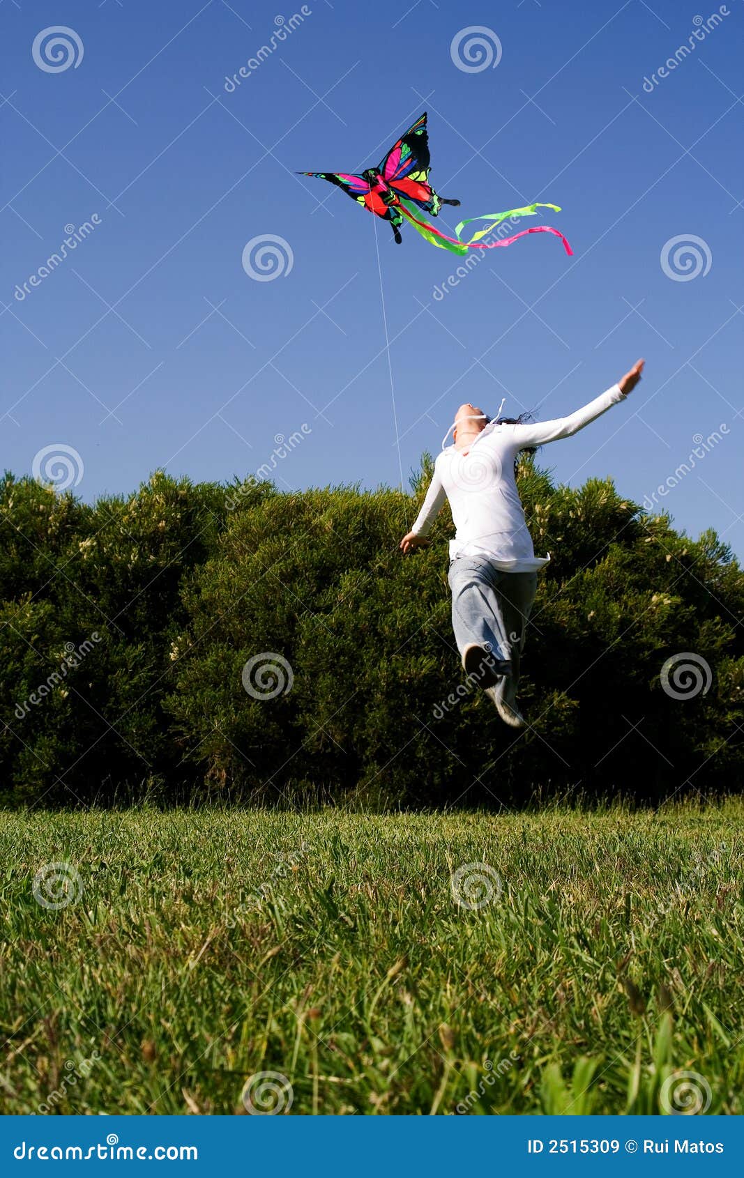 Girl Jumping Into Puddle, Water Splash On Road Royalty-Free Stock ...