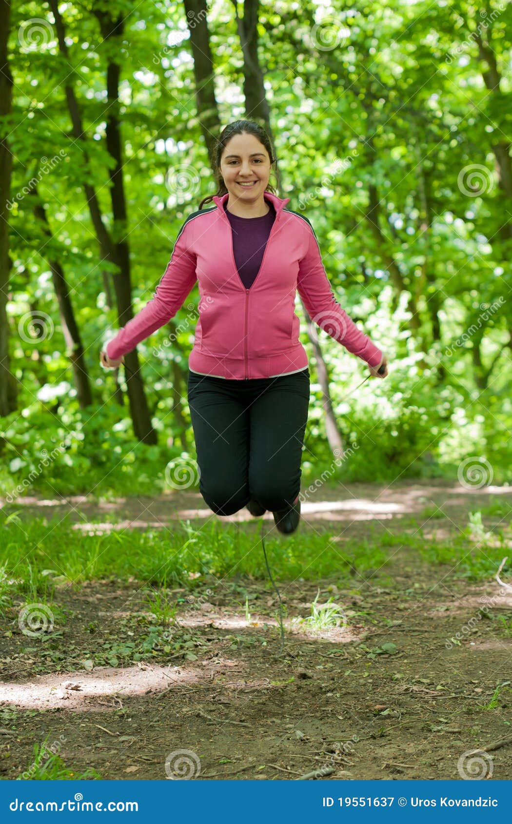 Girl jumping rope stock image. Image of train, activity - 19551637