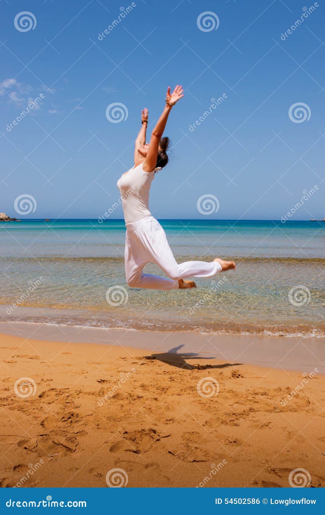 Girl jumping stock photo. Image of health, alone, jumping - 54502586