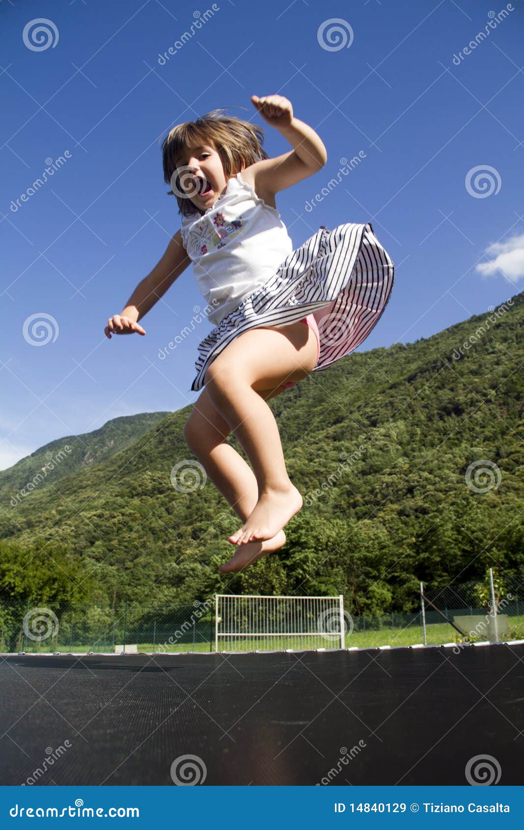 Girl jumps stock image. Image of sport, exercise, flying - 14840129