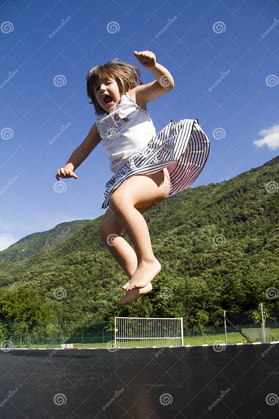 Girl jumps stock image. Image of sport, exercise, flying - 14840129