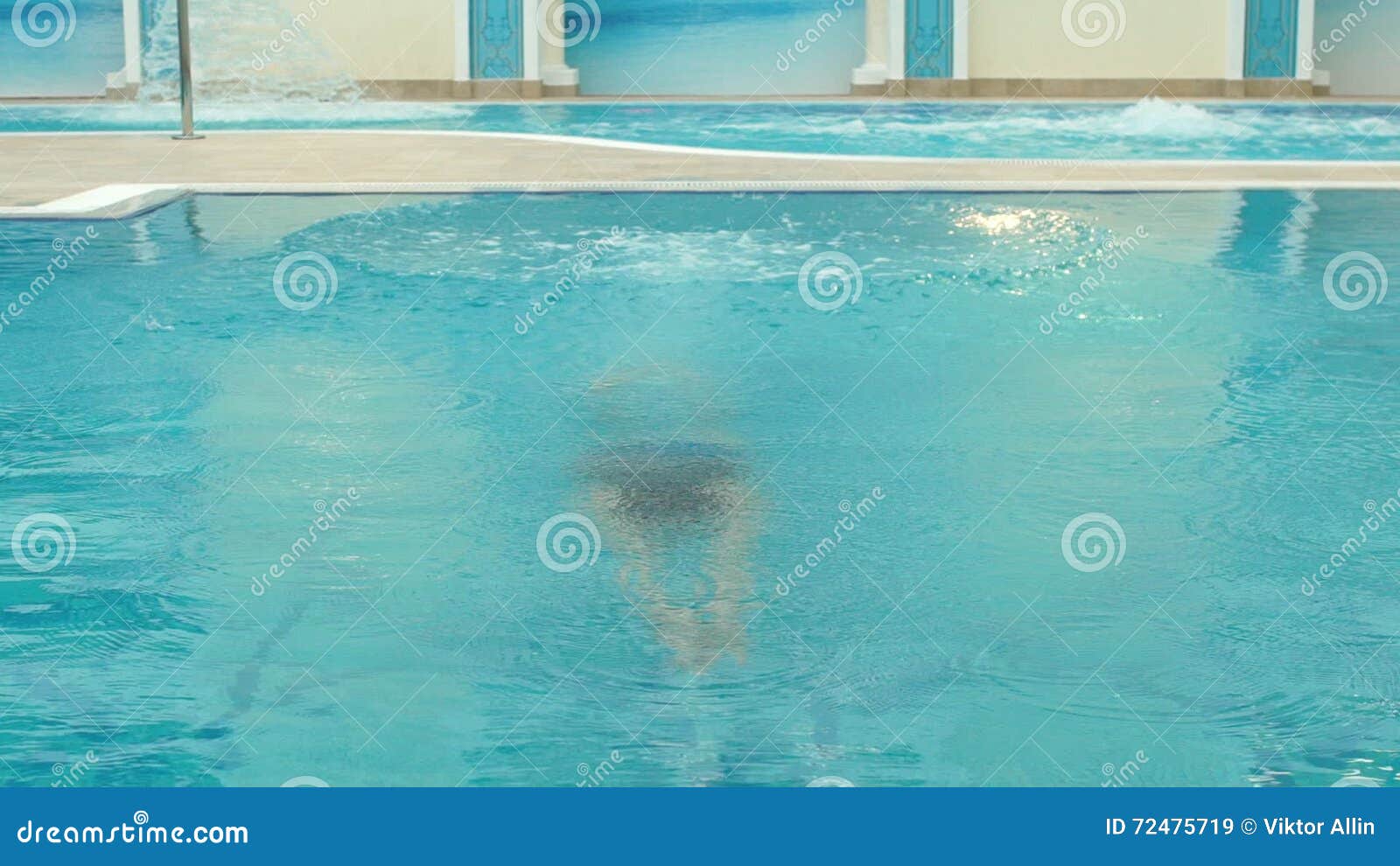 Girl jumps in pool stock video. Video of caucasian, sunset - 72475719