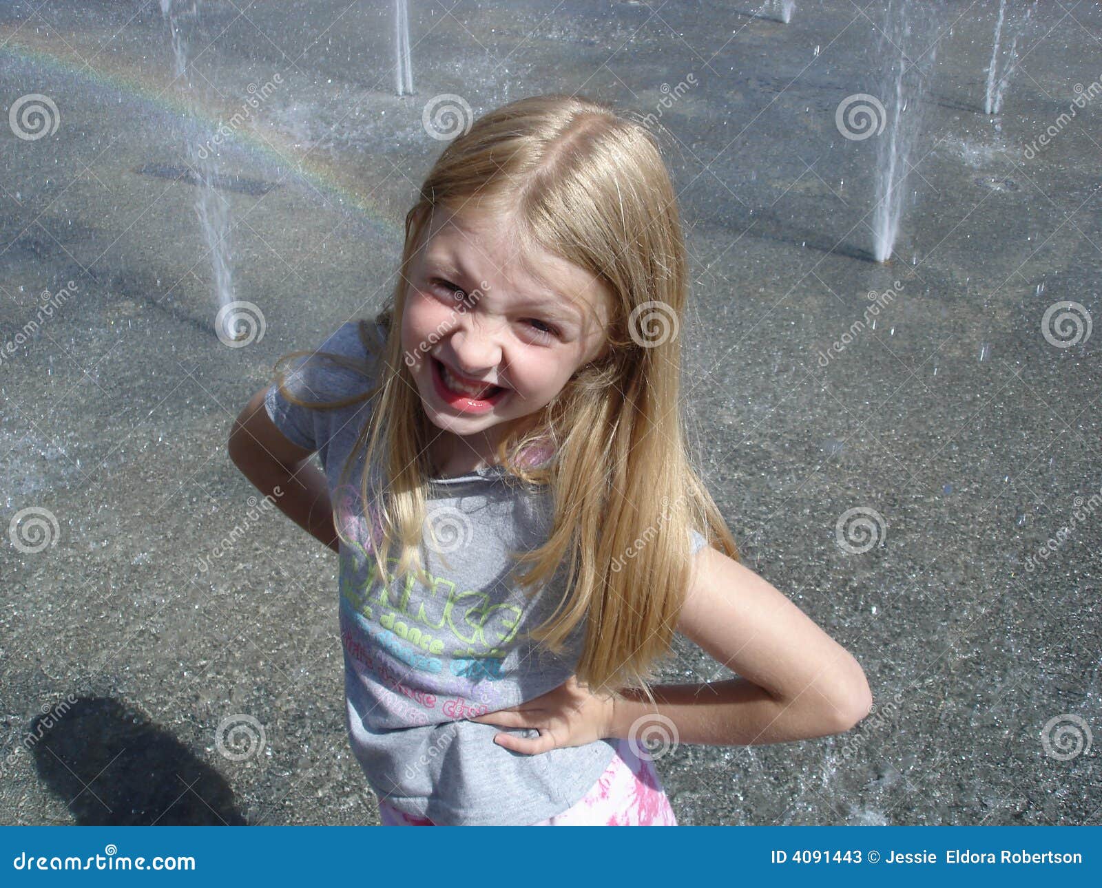 Girl keeping cool stock image. Image of wrinkles, face - 4091443