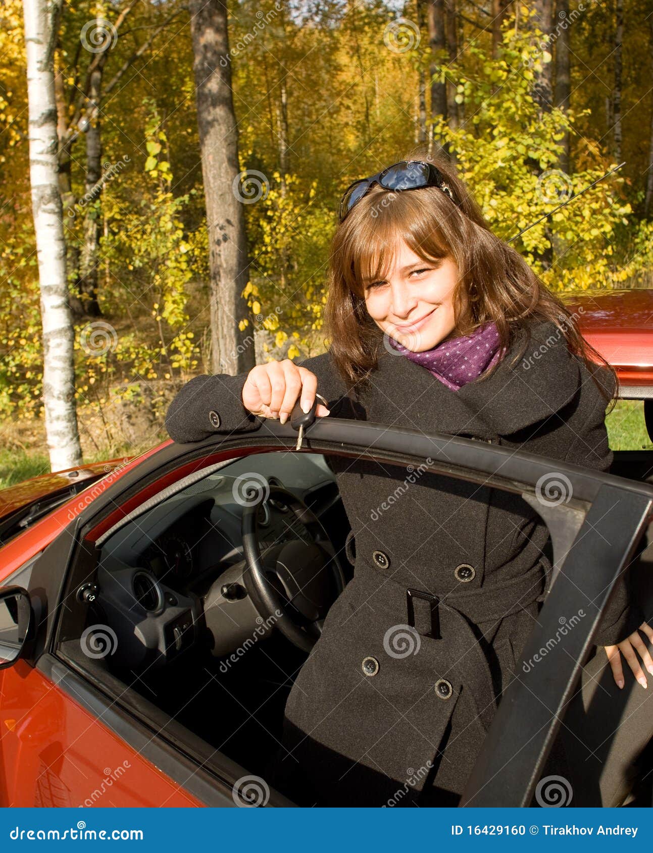 The girl with a key stock photo. Image of owner, grey - 16429160