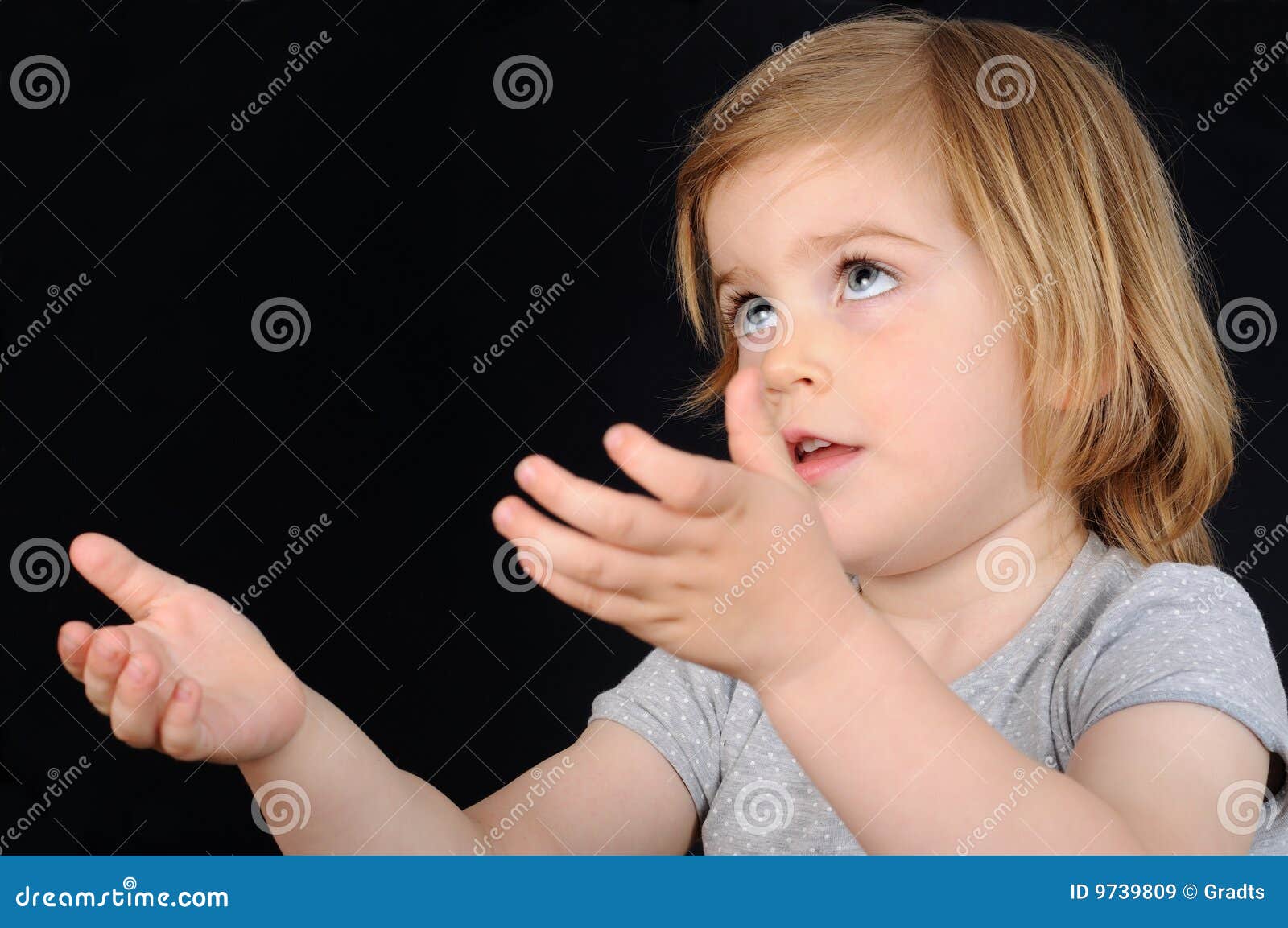 Girl, kid, hope, pray stock image. Image of hands, black - 9739809