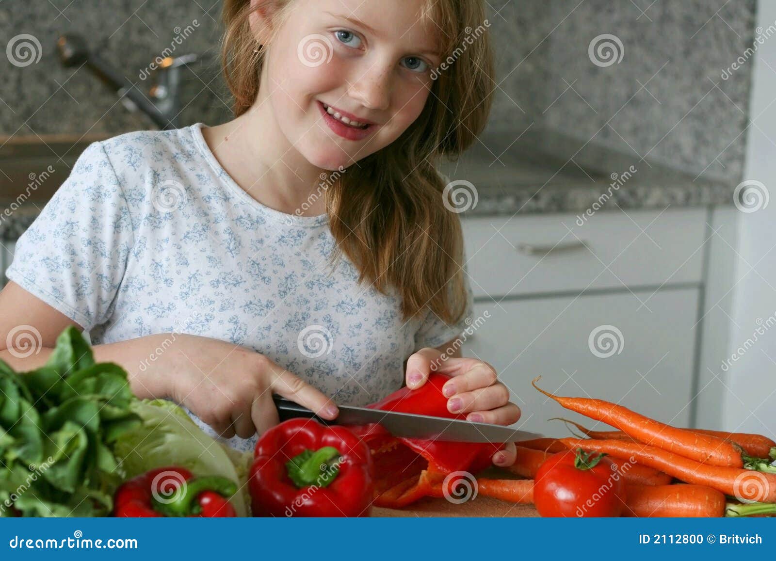 Girl At The Kitchen Picture. Image: 2112800