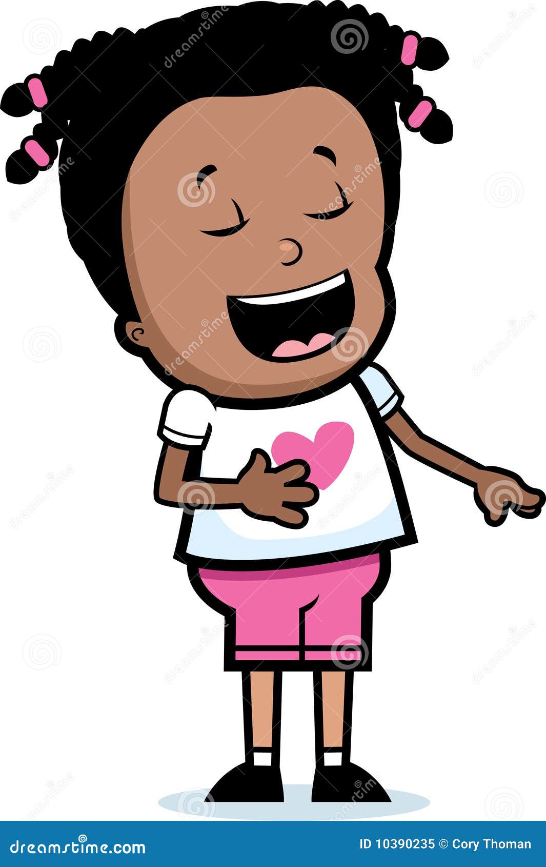 Girl Laughing stock vector. Illustration of girl, humor - 10390235