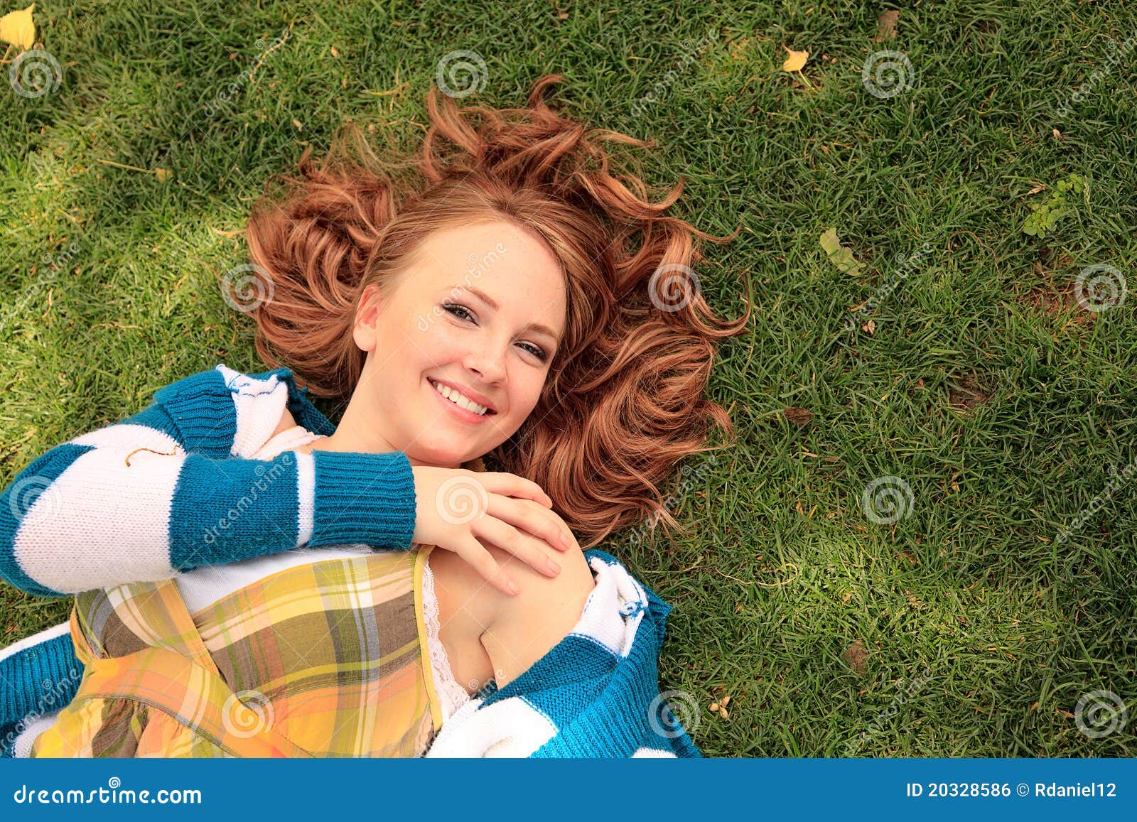 Girl laying in the park stock photo. Image of cute, cheerful - 20328586