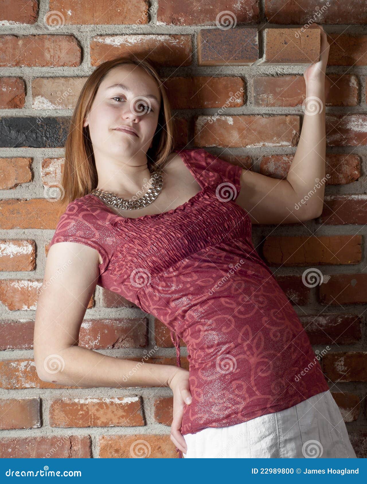 Girl Leaning Back Holding on Back Stock Photo - Image of long, pretty ...