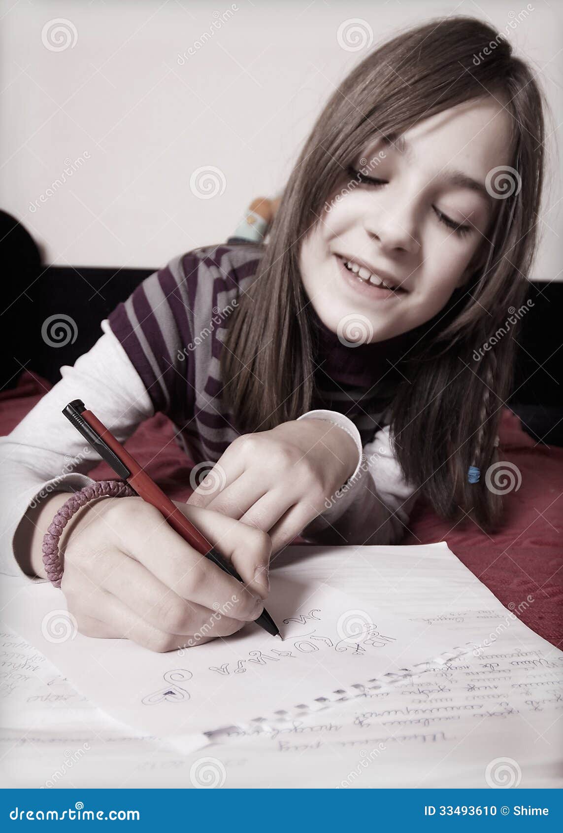 Girl learn stock photo. Image of face, college, study - 33493610