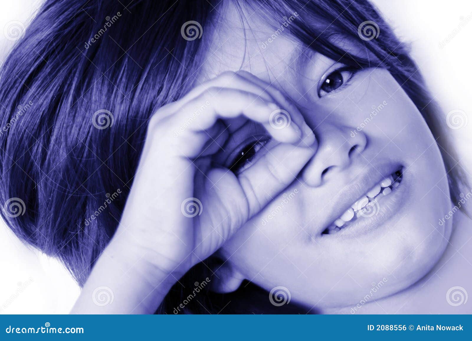 Girl with Letter O Hand Sign Stock Photo - Image of active, charms: 2088556