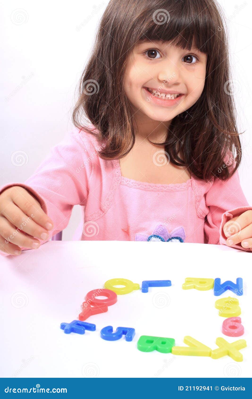 Girl and letters stock image. Image of letters, white - 21192941