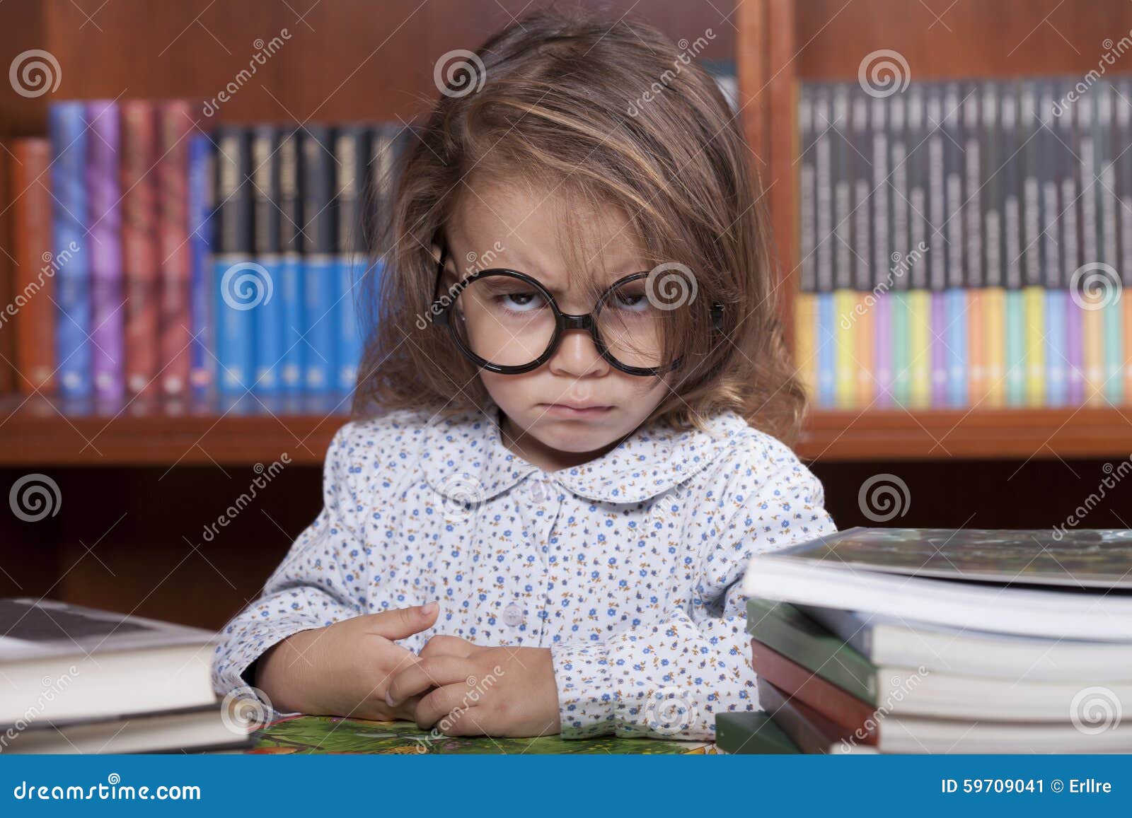 Girl in library stock image. Image of classmate, literature - 59709041