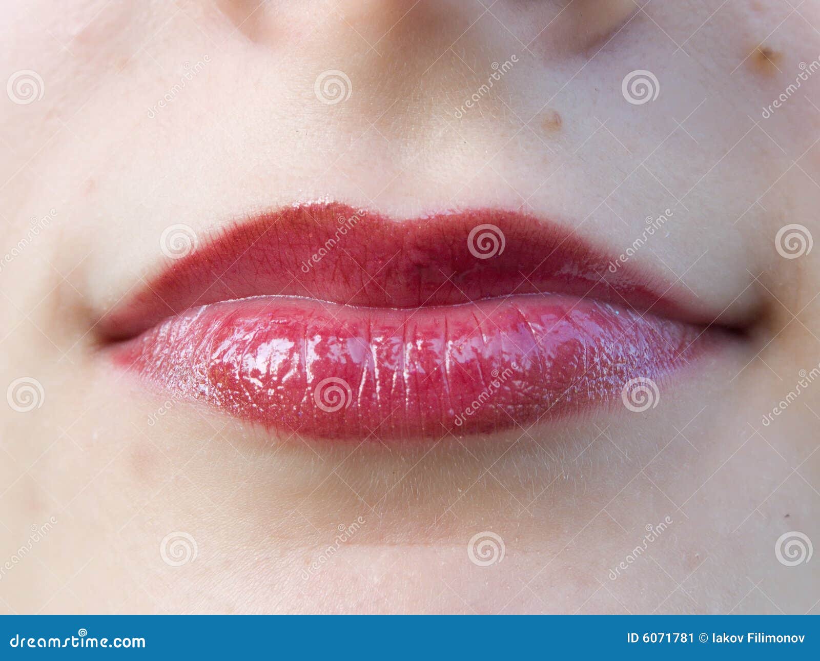 Girl lips stock image. Image of background, human, skin - 6071781