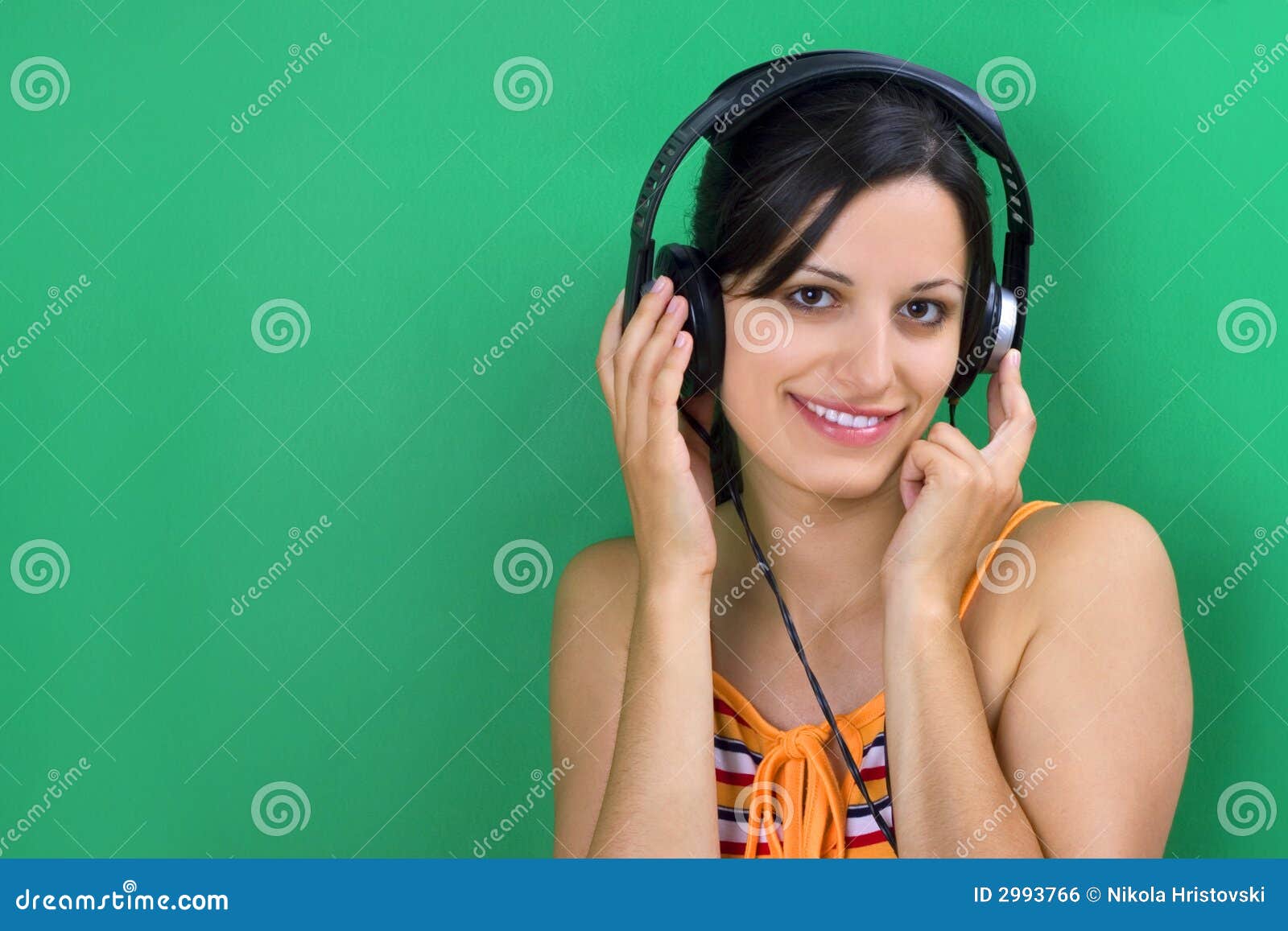 Girl listening music stock photo. Image of music, enjoy - 2993766