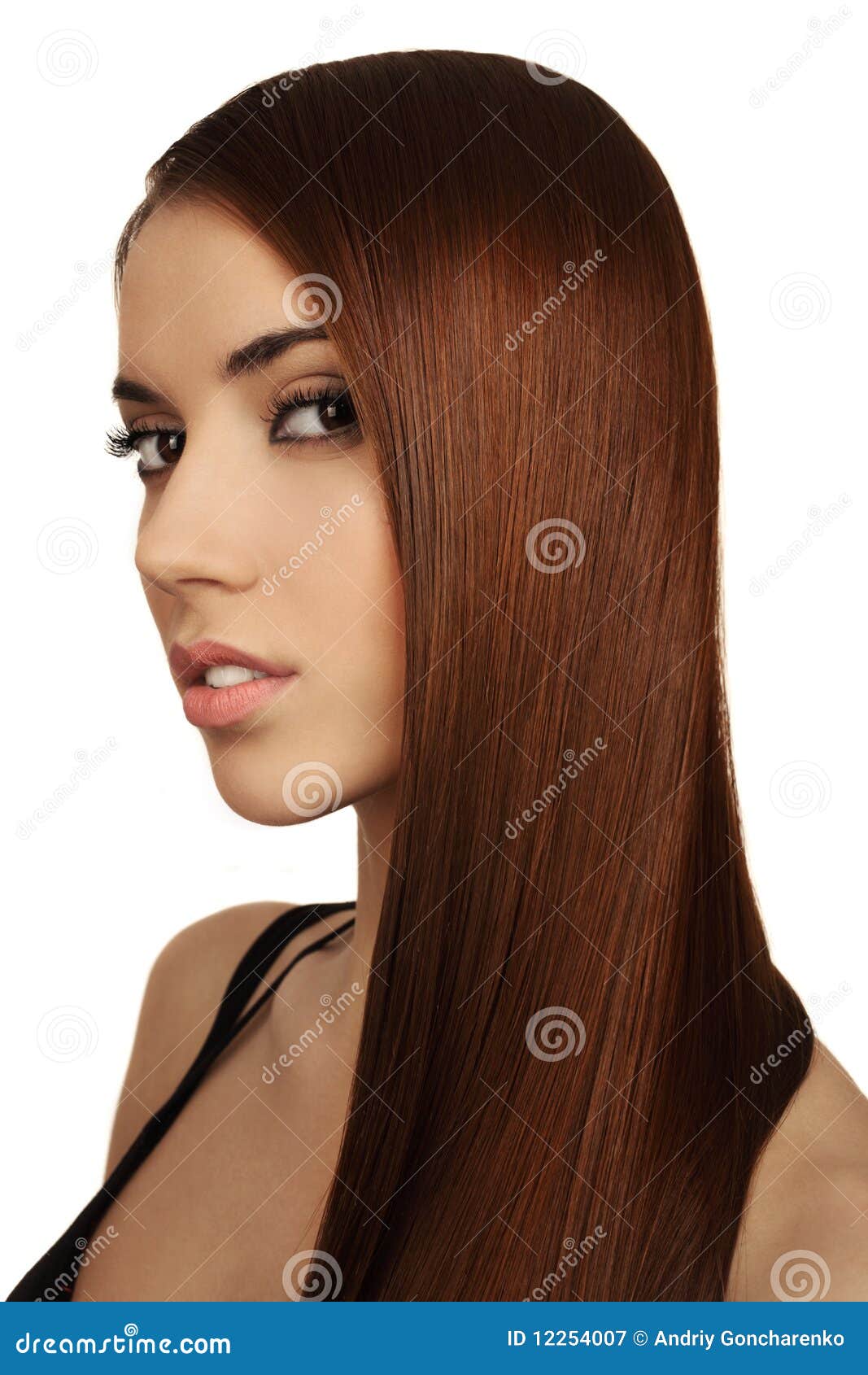 Girl with Long Beautiful Hair Stock Image - Image of hair, head: 12254007
