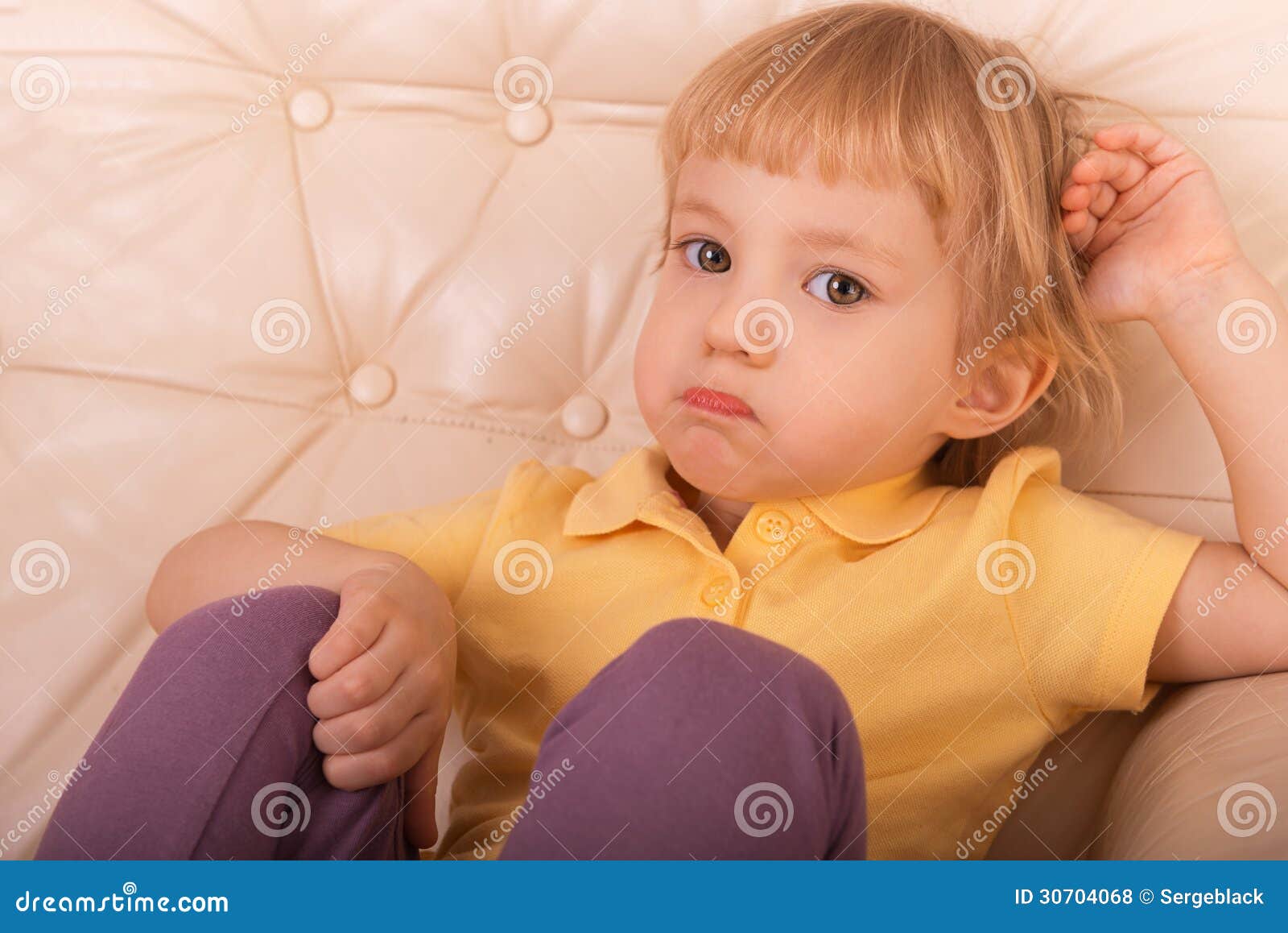 Girl with a Look of Resentment Stock Photo - Image of cheerful ...