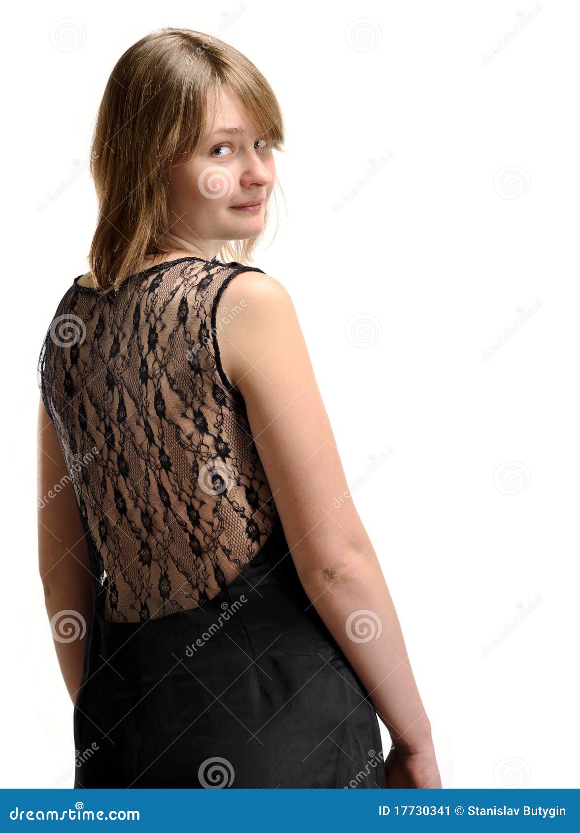 Girl looking back stock image. Image of fine, girl, strait - 17730341